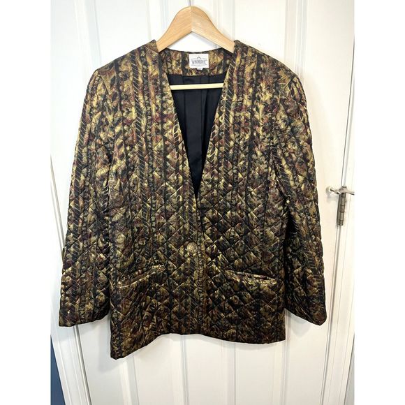 Windridge | Jackets & Coats | Vintage Windridge Metallic Paisley Motif ...